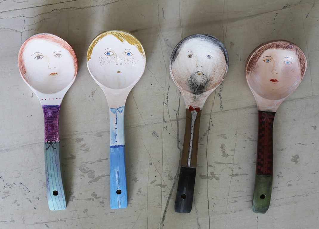 Face Painted Wooden Spoon – Mouse In The Dollhouse